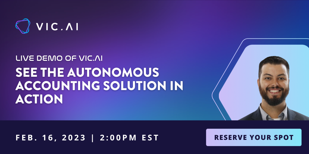 LIVE DEMO: see the Vic.ai autonomous accounting solution in action